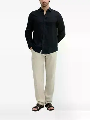 Armani Exchange Long-sleeve Linen Shirt
