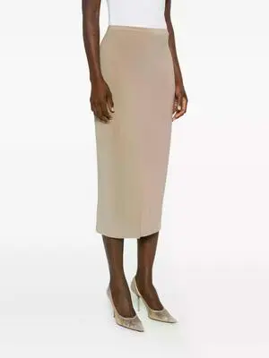 Norma Kamali Straight Midi Skirt