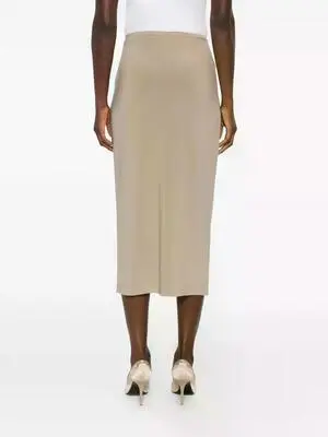 Norma Kamali Straight Midi Skirt