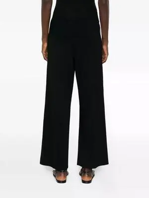 Elisabetta Franchi Wide Leg Logo Trousers