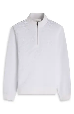 Bugatchi Soft Touch Quarter-zip Pullover