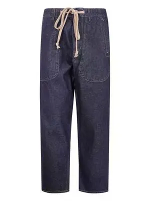 UMA WANG Drawstring Pocketed Straight-leg Jeans