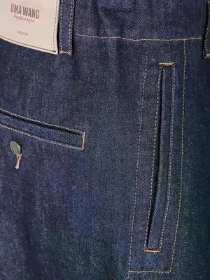 UMA WANG Drawstring Pocketed Straight-leg Jeans