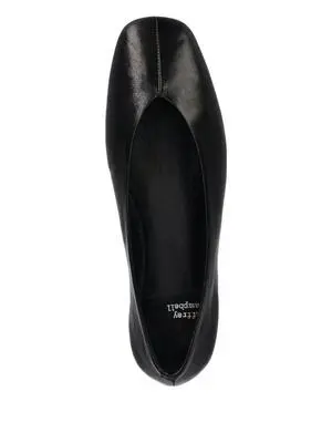 Jeffrey Campbell Leather Square-toe Flats