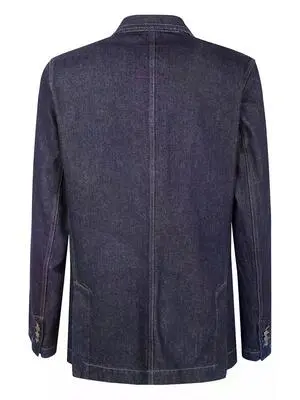 UMA WANG Buttoned Patch-pocket Denim Jacket