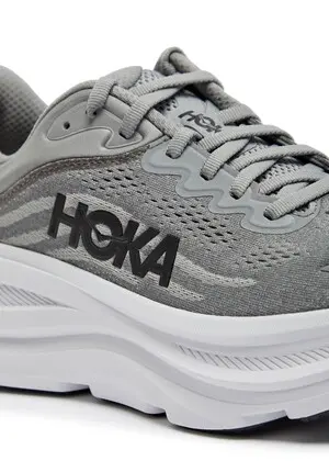 HOKA® Bondi 9 Mesh Sneakers - Grey