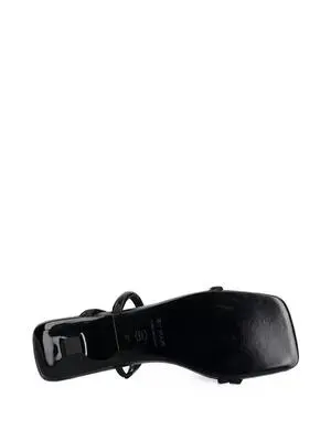 By Far 35mm Leather-wrapped Kitten-heel Slides