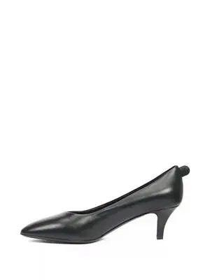 FERRAGAMO Leather Kitten-heel Pumps