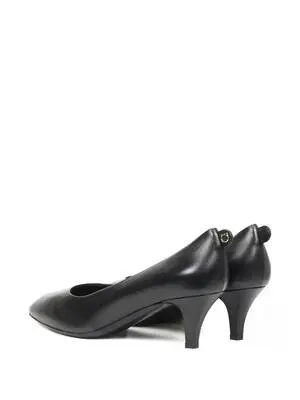 FERRAGAMO Leather Kitten-heel Pumps
