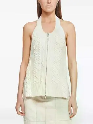 3.1 Phillip Lim Cable-knit Halterneck Top