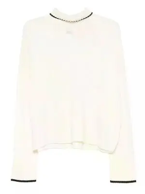 Pinko High-neck Wool-cashmere Sweater