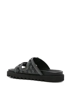TOGA VIRILIS Buckle-embellished Leather Sandals