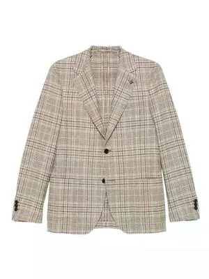 LARDINI Checked Two-button Blazer