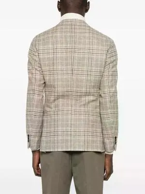 LARDINI Checked Two-button Blazer