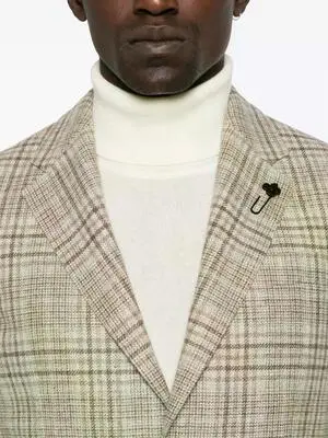LARDINI Checked Two-button Blazer