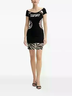 Versace Short Sleeve Cocktail Dresses