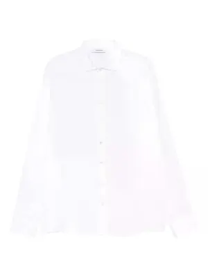 GRAN SASSO Long-sleeve Button-up Shirt - White