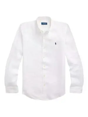 Ralph Lauren Long-sleeve Linen Shirt - White