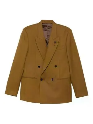 LARDINI Double-breasted Peak-lapel Blazer