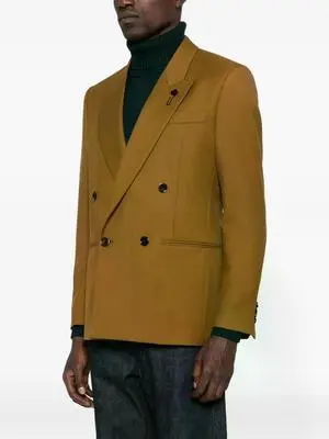 LARDINI Double-breasted Peak-lapel Blazer