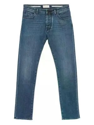 Jacob Cohen Five-pocket Cotton-blend Jeans - Blue