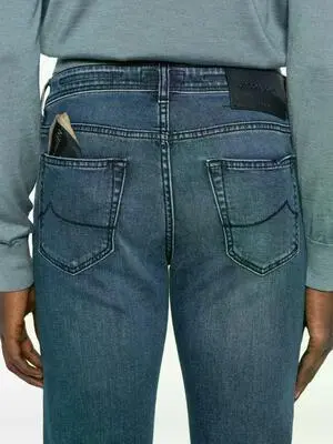 Jacob Cohen Five-pocket Cotton-blend Jeans - Blue