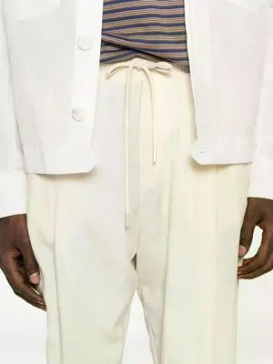 YES LONDON Pleated Drawstring Trousers