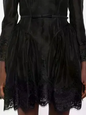 Zimmermann Lace-trimmed Mini Dress - Black