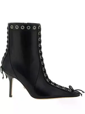 Mach & Mach 95mm Lace-up Studded Ankle Boots