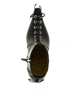 Mach & Mach 95mm Lace-up Studded Ankle Boots