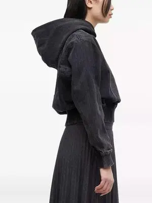 3.1 Phillip Lim Denim Ribbed-hem Hoodie