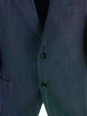 LARDINI Pinstripe Lapel Blazer