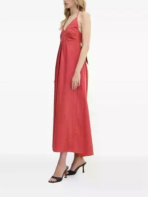 Liu Jo Halter-neck Tie-back Maxi Dress