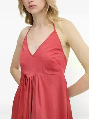 Liu Jo Halter-neck Tie-back Maxi Dress