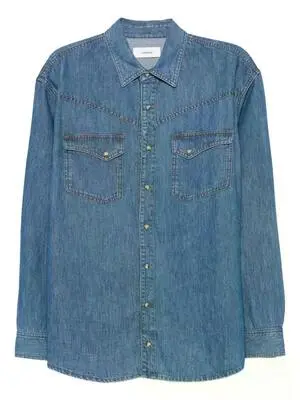 LARDINI Double-pocket Denim Shirt