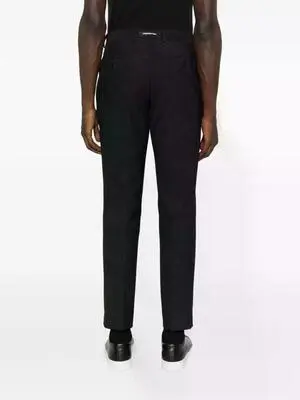 Karl Lagerfeld Textured Trousers With Side Pockets