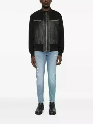 YES LONDON Distressed Straight Leg Jeans