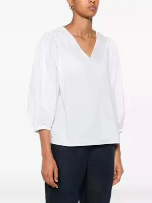 Marc O'polo Blouse V-neck Organic Cotton