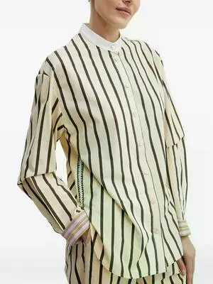 FORTE_FORTE Stripe-pattern Shirt
