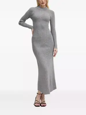 NEVER FULLY DRESSED Ribbed Knit Maxi Dress