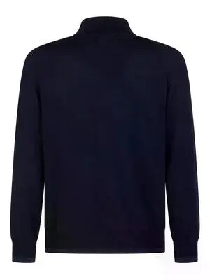 Canali High-neck Sweater - Blue