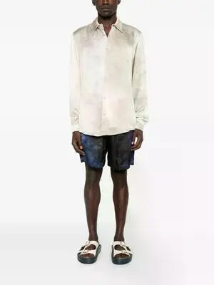 YES LONDON Tie-dye Drawstring Shorts