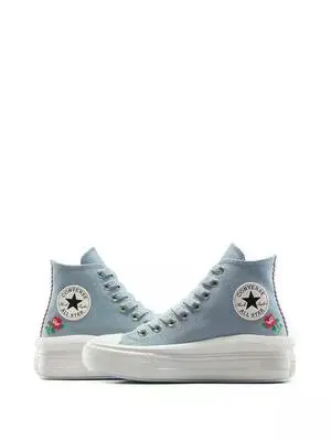 CONVERSE Run Star Motion Embroidered Platform Sneakers