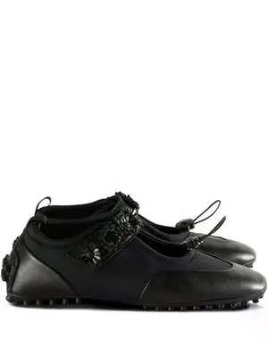 Cecilie Bahnsen Embellished Ballet Flats - Black