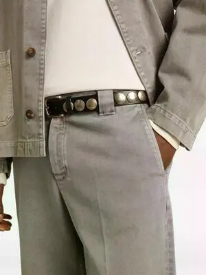 GOLDEN GOOSE Cuffed Cotton Trousers