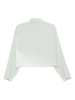 ALYSI Button-front Silk Blouse