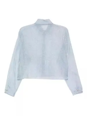ALYSI Speckled Cropped Shirt