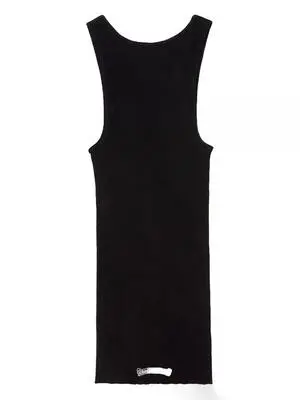 Chrome Hearts Ribbed Tank Top With Cross Motif
