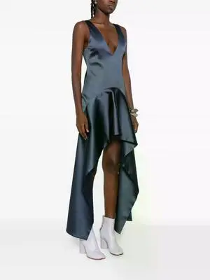 JW Anderson V-neck Draped Hem Dress