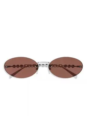 Gucci Oval Sunglasses - Silver
